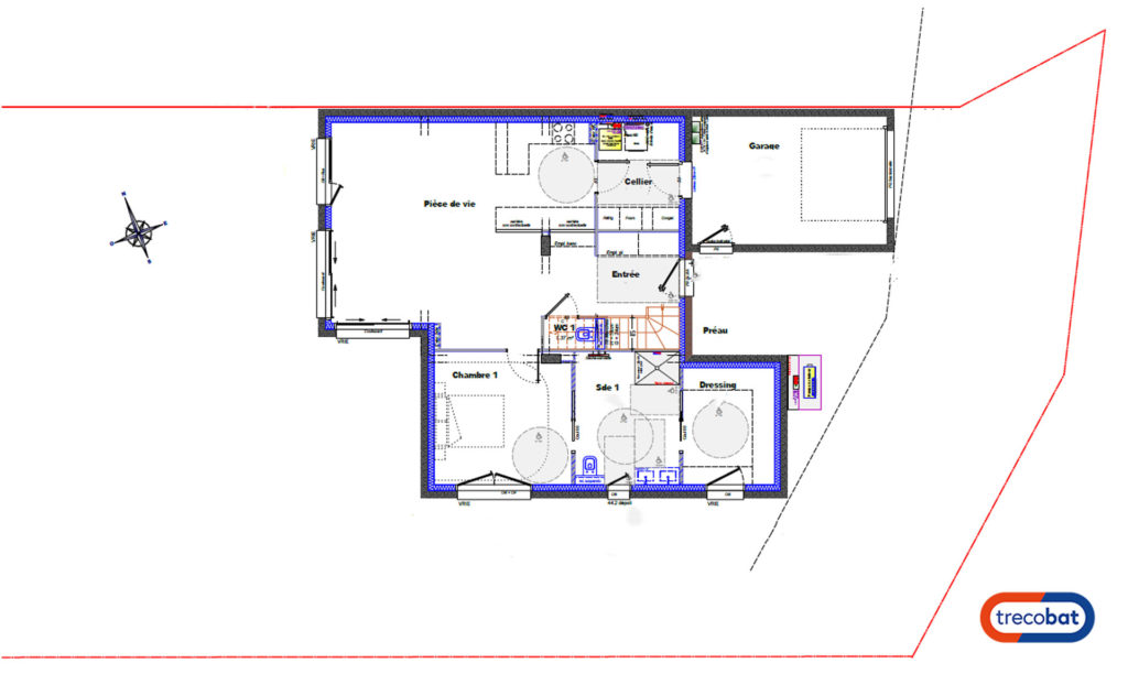 Plan de maison PMR | Trecobat